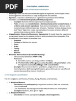 Biology Mnemonics for Classification | PDF