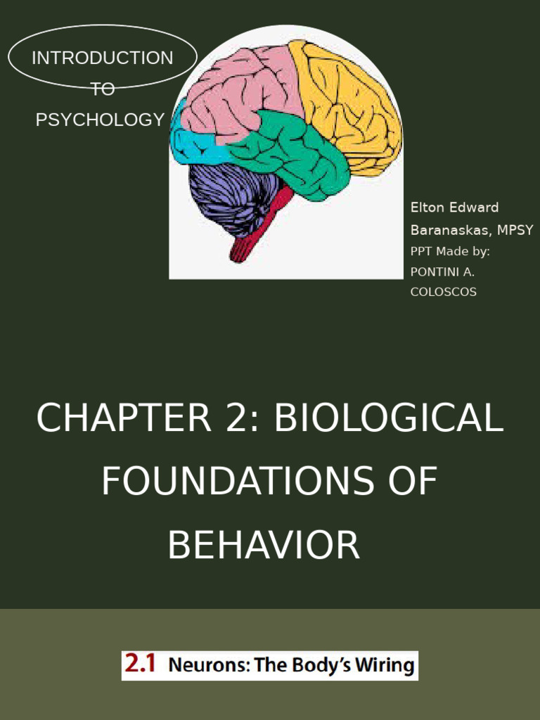 Biological Foundations of Behavior | PDF