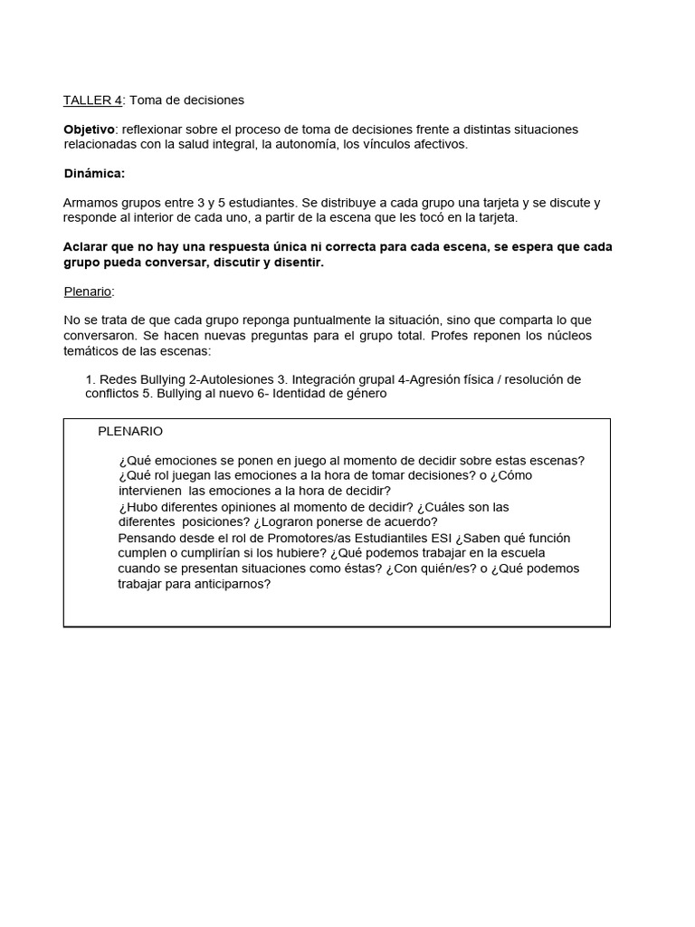 Taller 4 - Jornada ESI | PDF