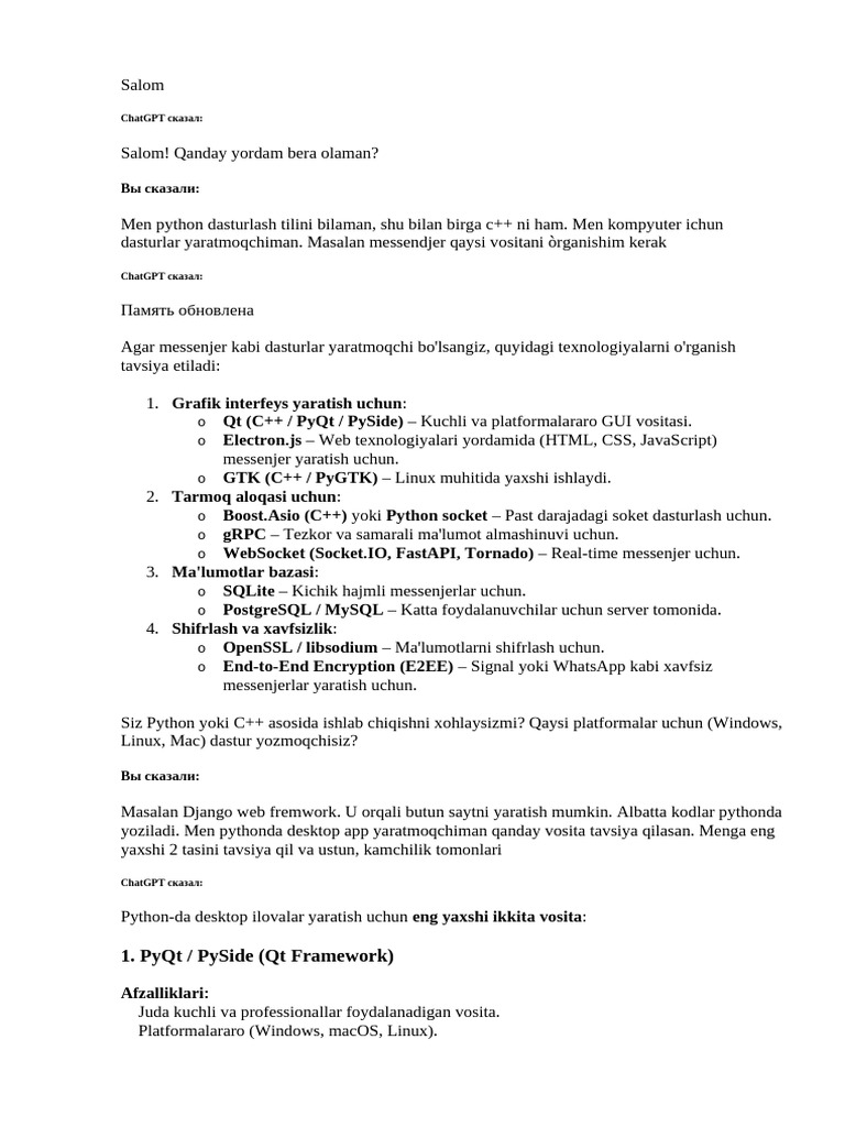 Pyqt / Pyside (QT Framework) : O O O O O O O O O O | PDF