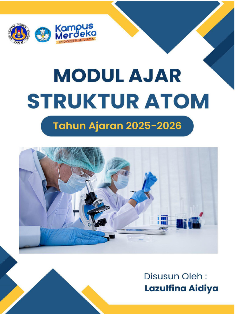 Modul Ajar Struktur Atom Kelas X | PDF