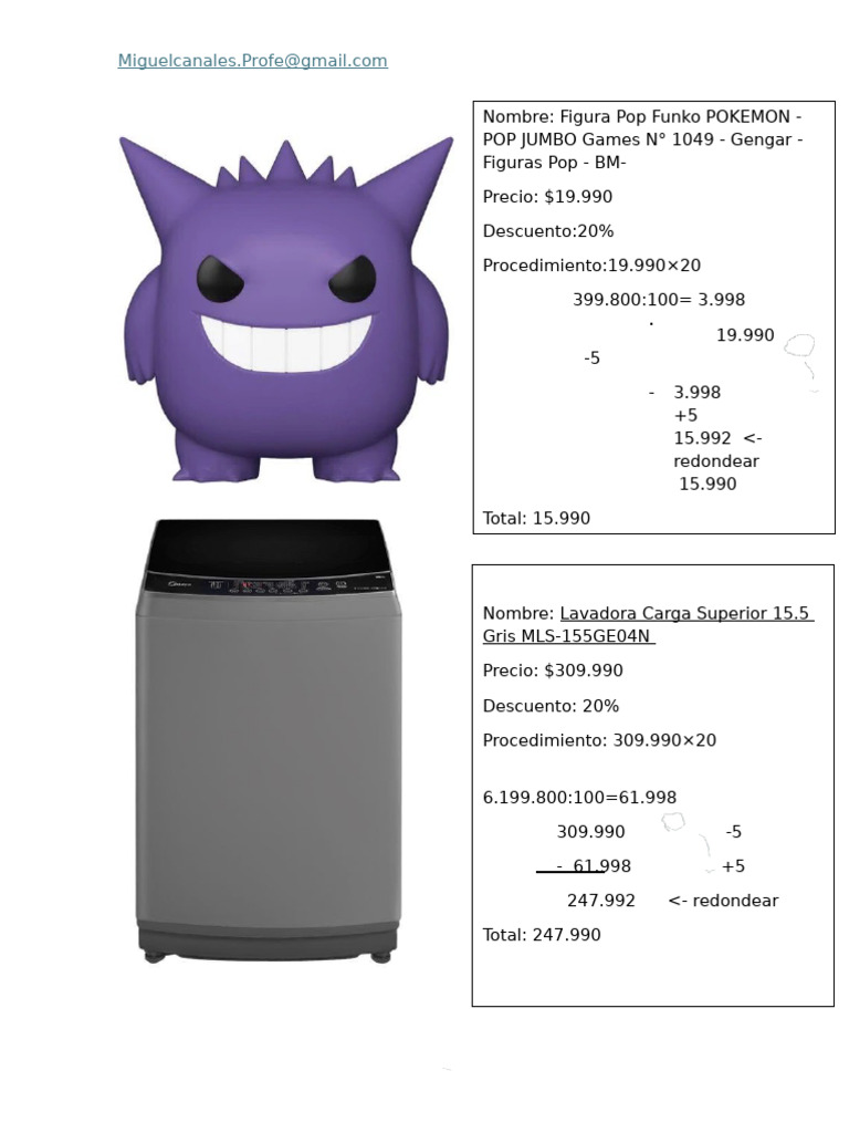 7 Productos de Matematicas | PDF | Personajes creados | Pokémon