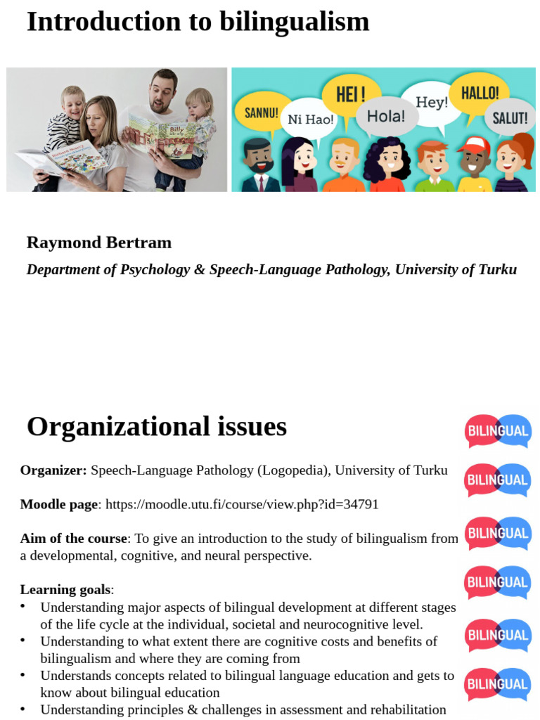Introduction to Bilingualism Course | PDF | Multilingualism | Second ...