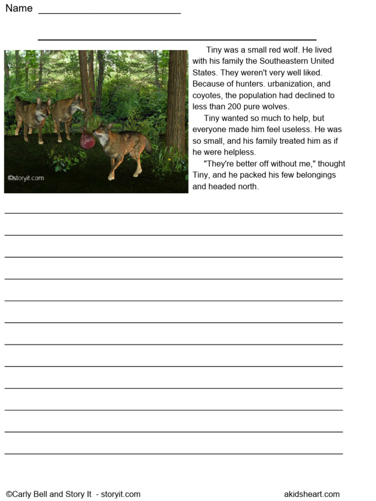 Story Starter - Red Wolves | PDF