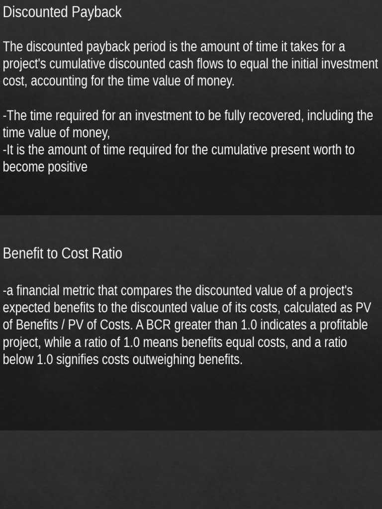 Discount Payback | PDF