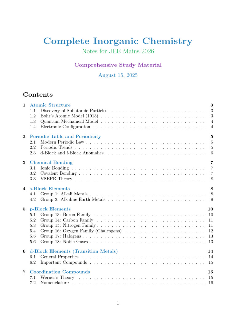 Inorganic | PDF | Chemical Bond | Atomic Orbital
