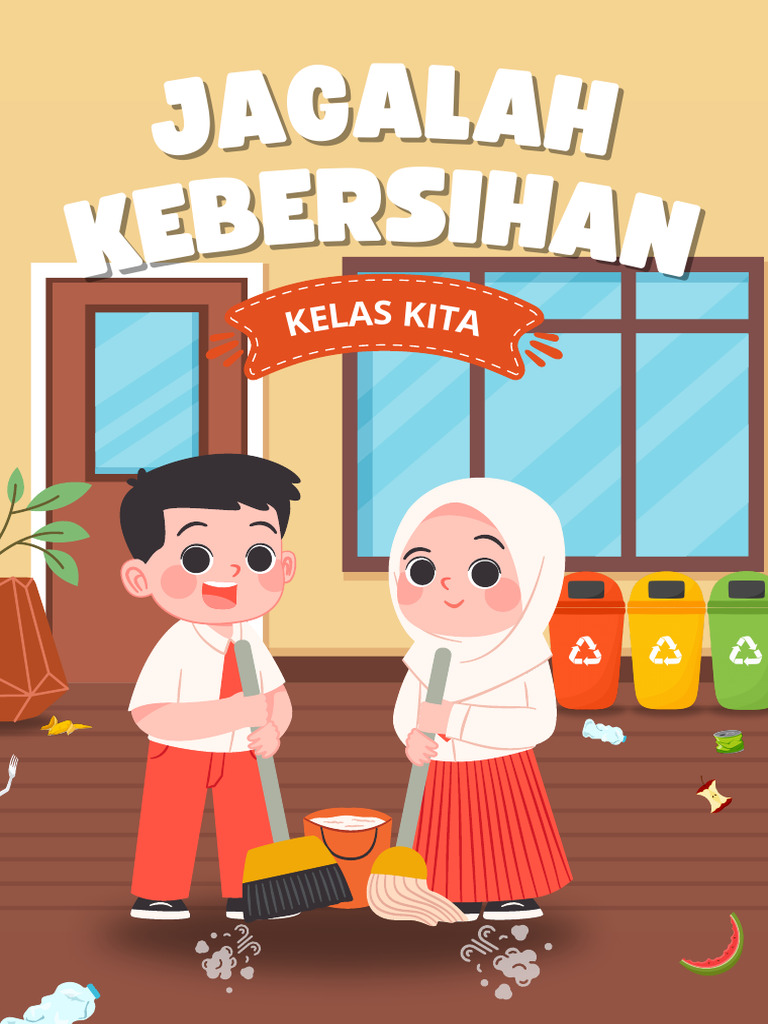 Poster 7 Kebiasaan Anak Hebat Ilustratif Biru Dan Merah | PDF