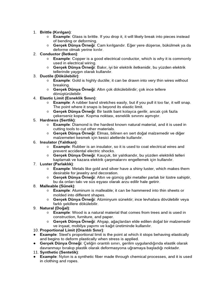 Mechanical Engineering Words Practice 2 | PDF
