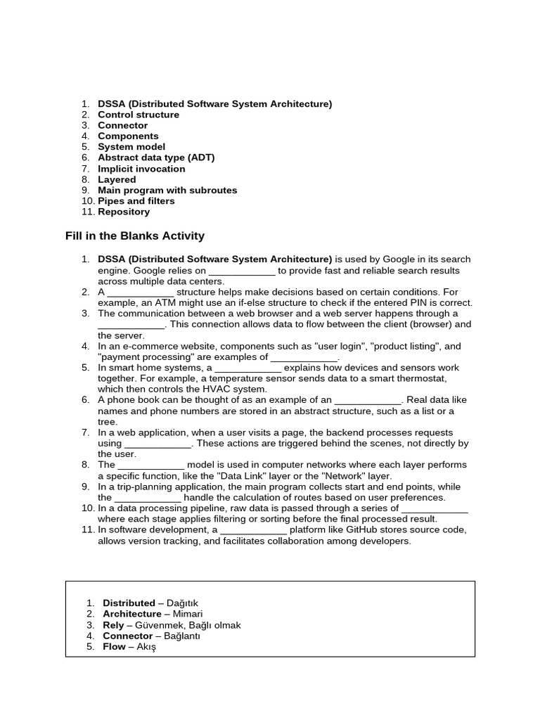 Software Engineering Words Practice 1 | PDF | World Wide Web | Internet ...