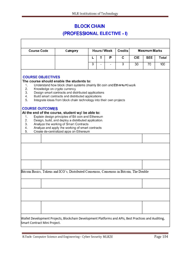 Block Chain Technologies (PCC Updated) | PDF
