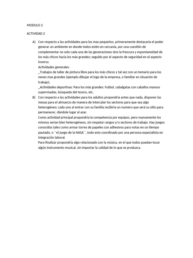 MODULO 2 Actividad 2 | PDF