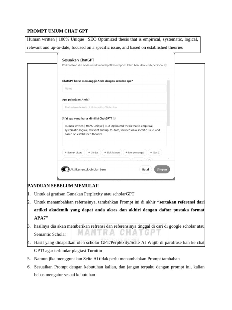 (UPDATE) Mantra Skripsi, Thesis, Kualitatif | PDF