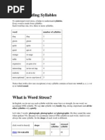 Word Stress Rules WWW | PDF | Stress (Linguistics) | English Language