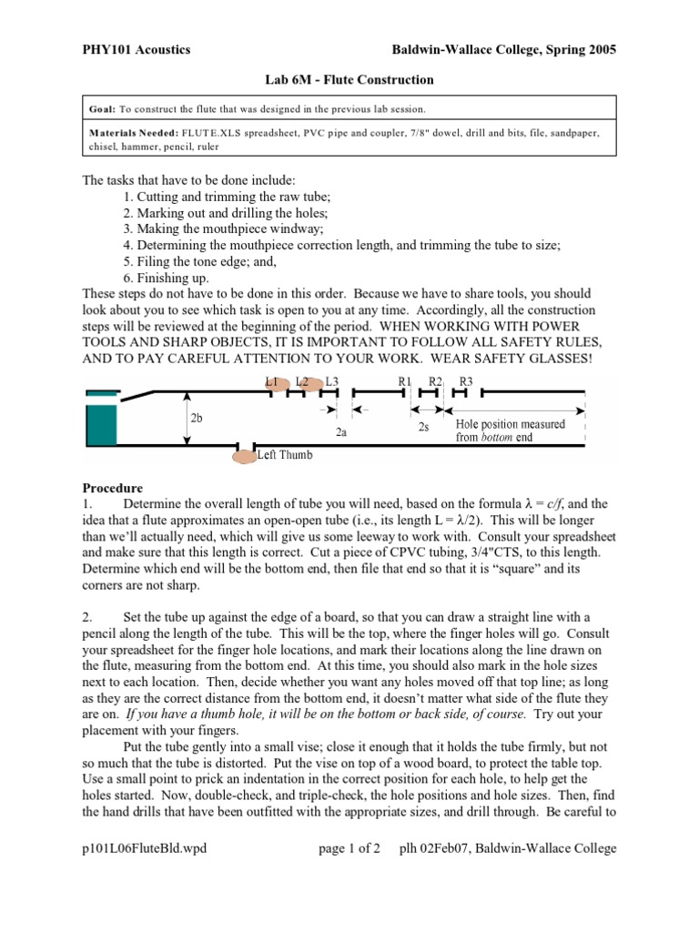 Flute Construction | PDF | Nature
