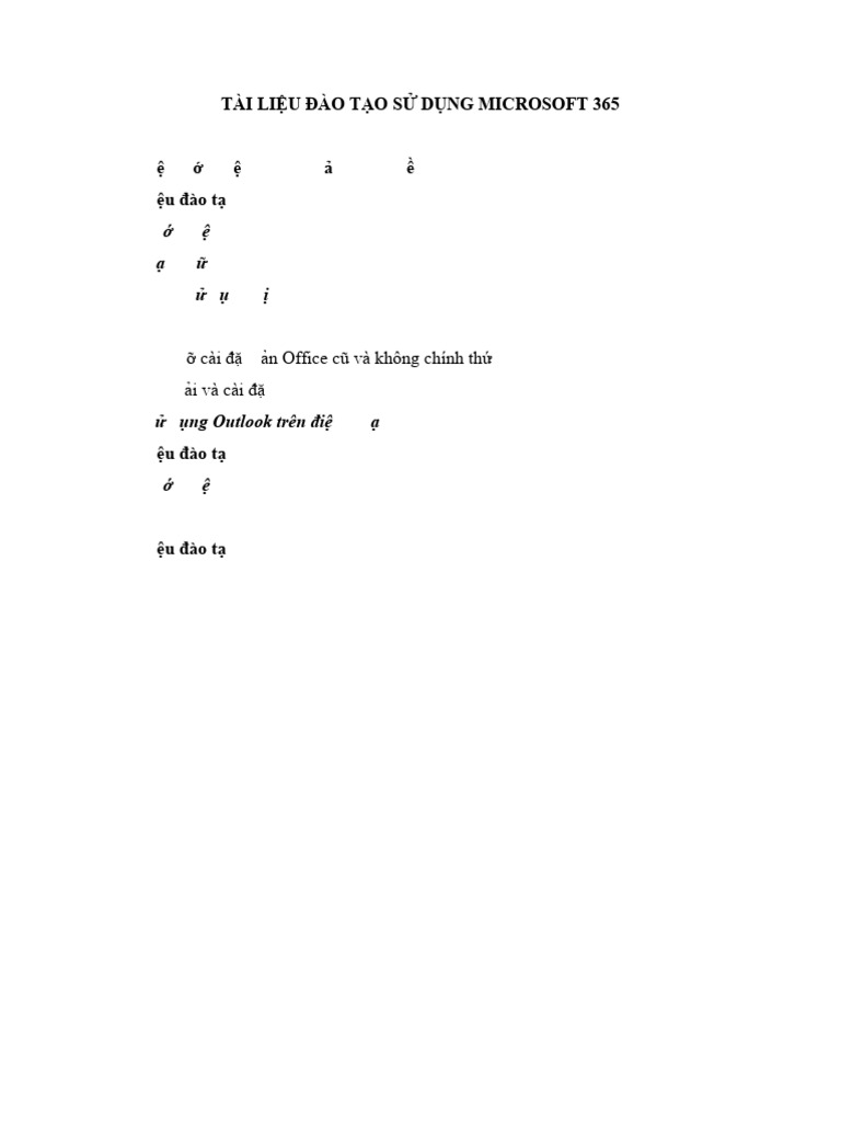 Tài Liệu Hướng Dẫn Sử Dụng Microsoft 365 | PDF