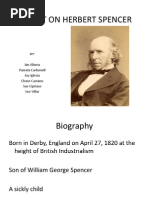 Herbert Spencer Founder Of Social Darwinism And Herbert Spencer