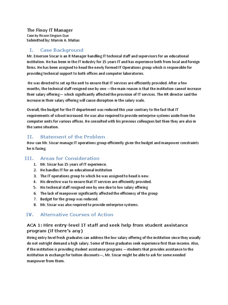 The Pinoy IT Manager | PDF | Outsourcing | Salary