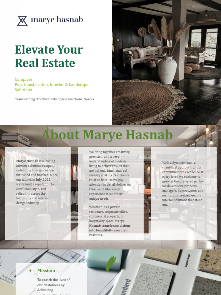 Marye Hasnab - Elevate Your Real Estate | PDF | Renovation | Interior ...