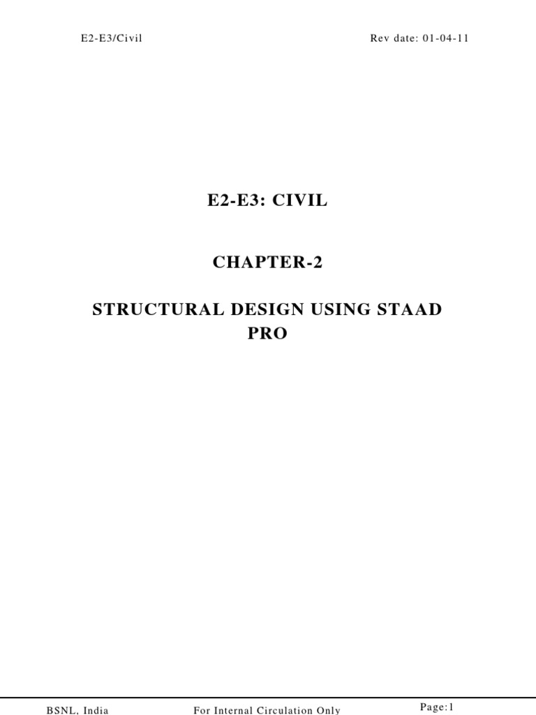 Chapter02.Structural Design Using STAAD PRO | PDF | Beam (Structure ...