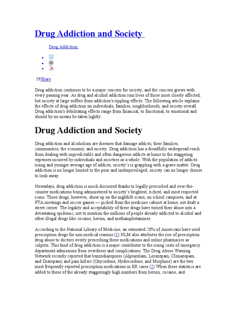 The Devastating Impact of Drug Addiction on Individuals, Families, and ...