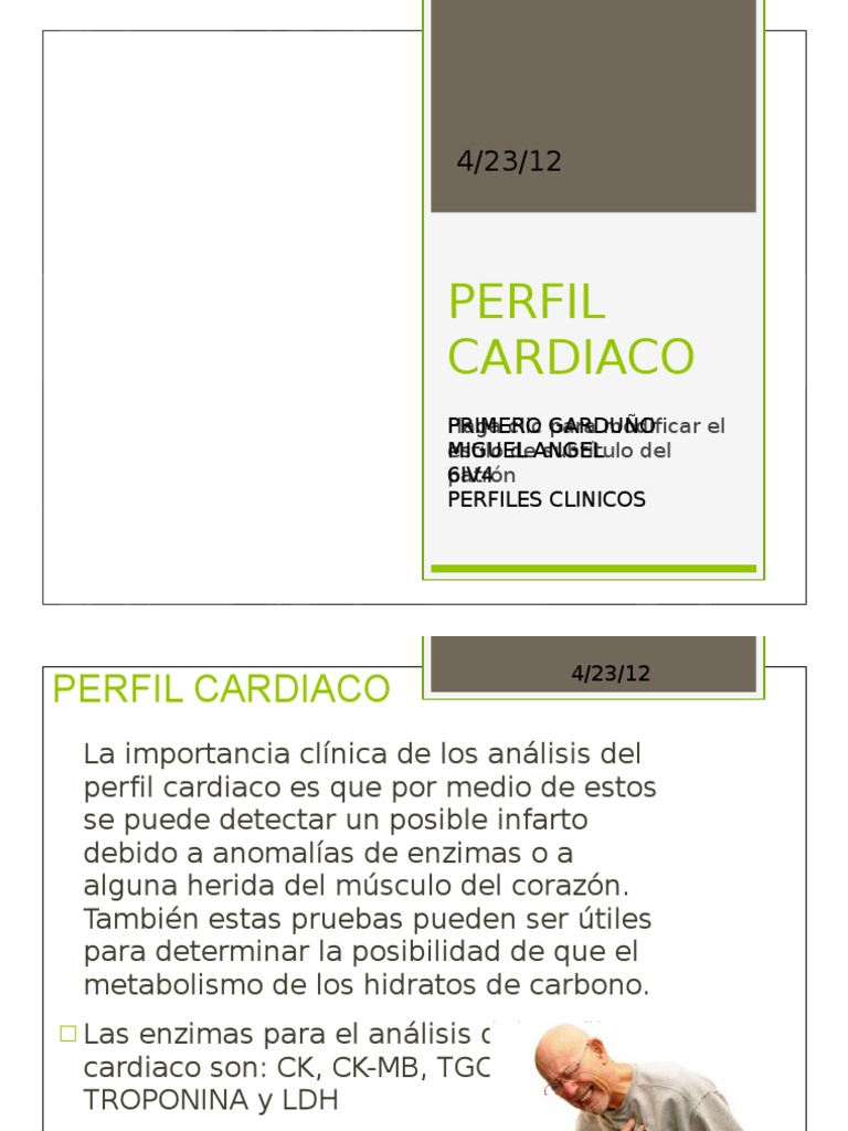 Perfil Cardiaco | PDF | Lactato deshidrogenasa | Transaminasa