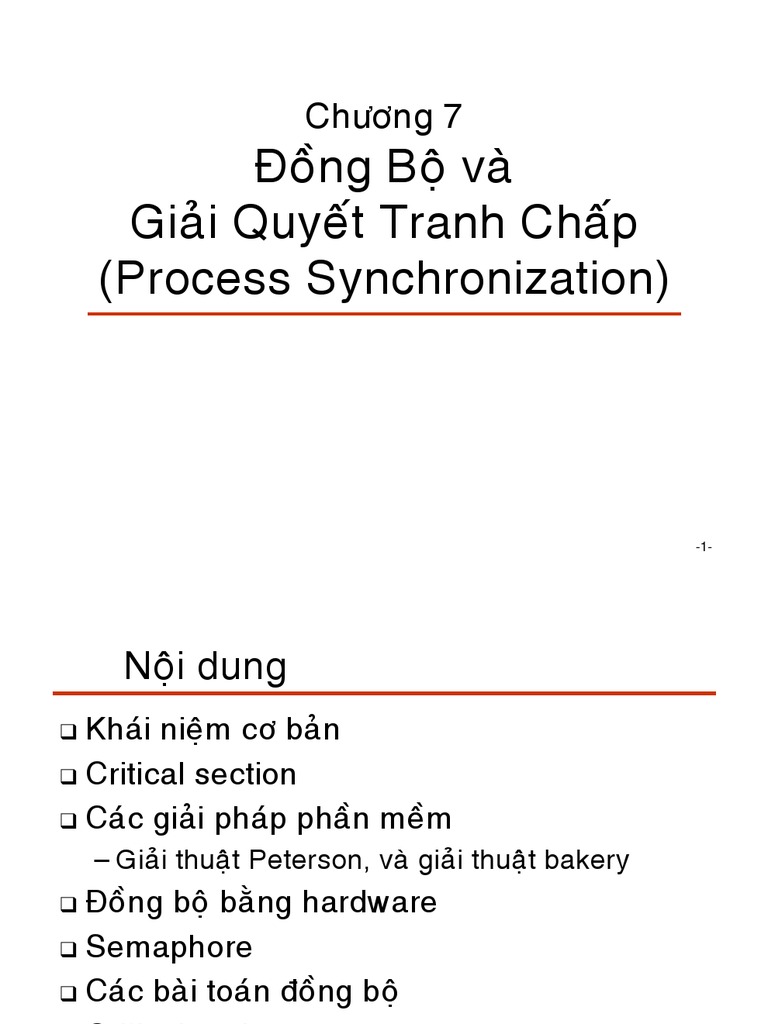 Ch07 Synchronization | PDF