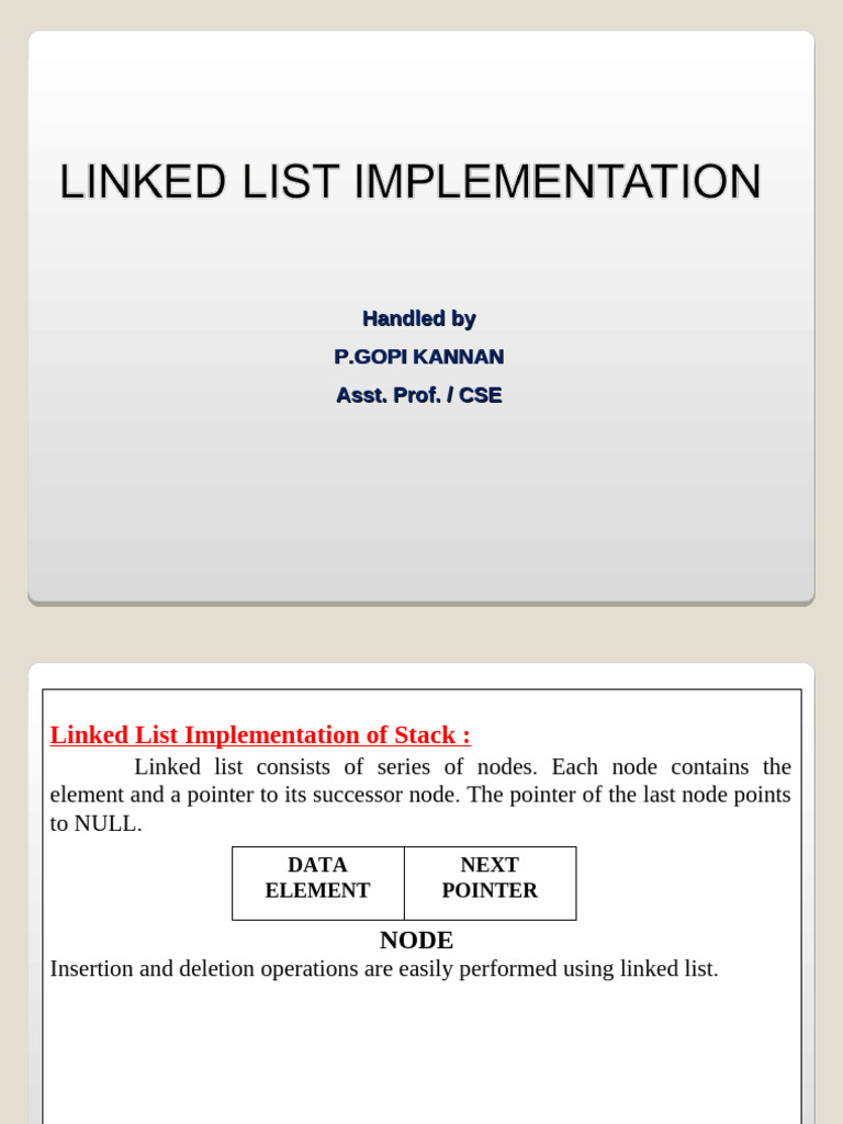 Linked List Implementation Guide | PDF | Computer Programming ...