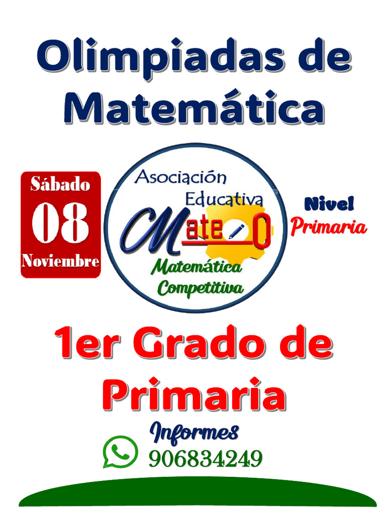 Olimpiadas Matemáticas 1er Grado | PDF
