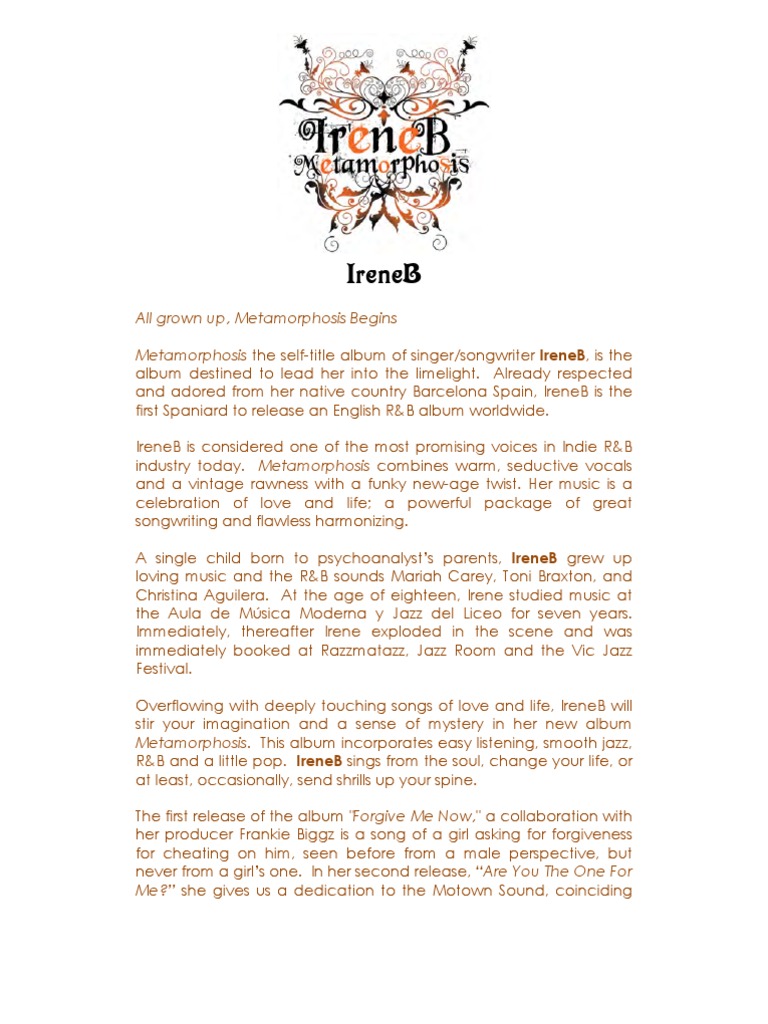 Album Press Release Example | PDF | Rhythm And Blues | Soul Music