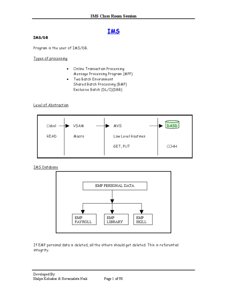 Ims DB DC | PDF | Pointer (Computer Programming) | Databases