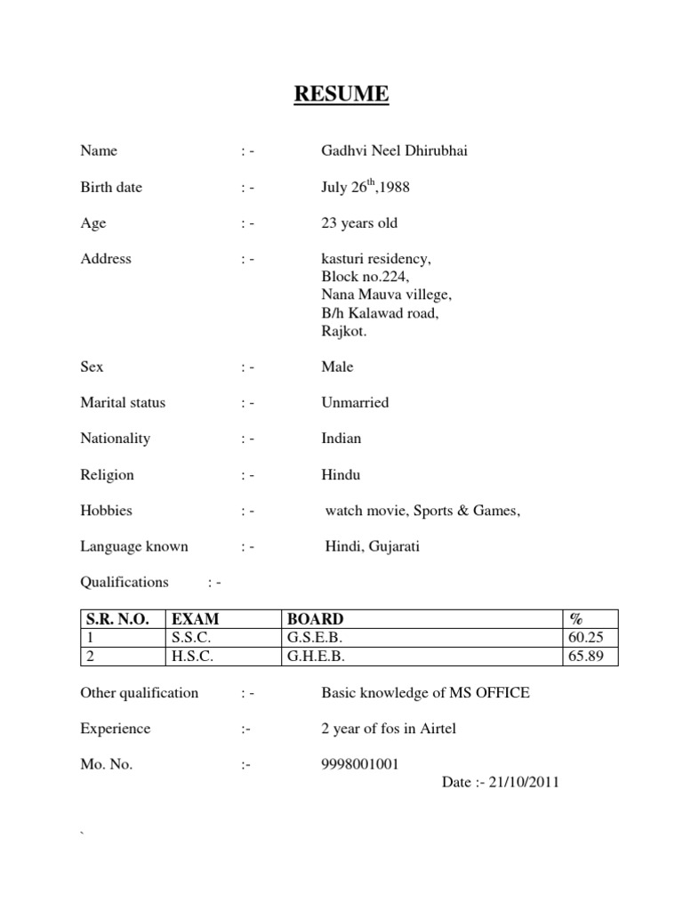 Nirav Resume | PDF
