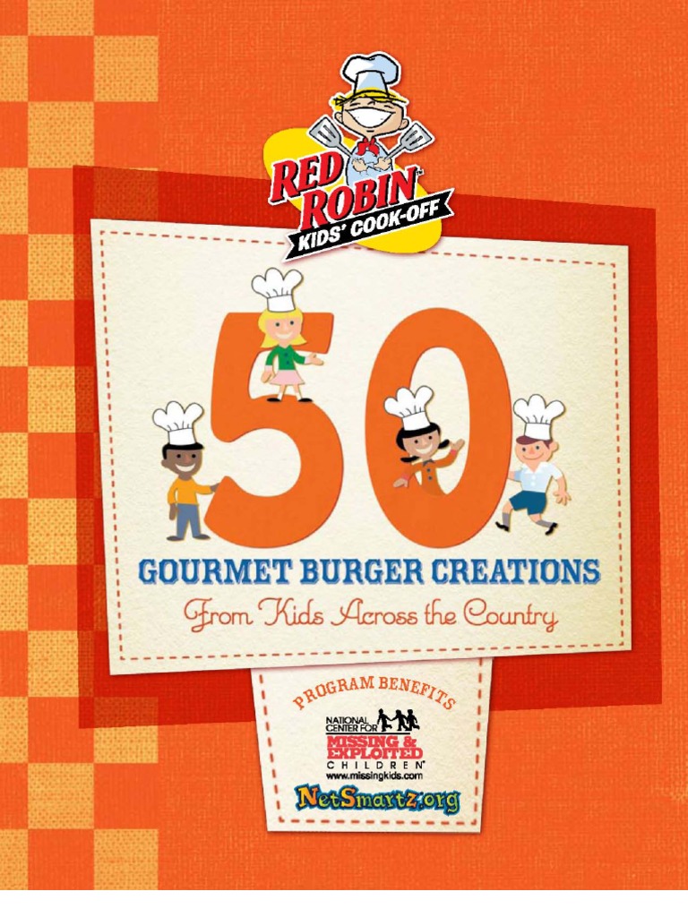 Red Robins Kids Cook-Off Book | PDF | Hamburgers | Salad