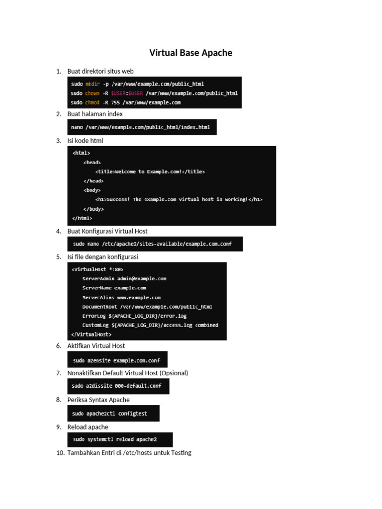 Virtual Base Apache Now | PDF
