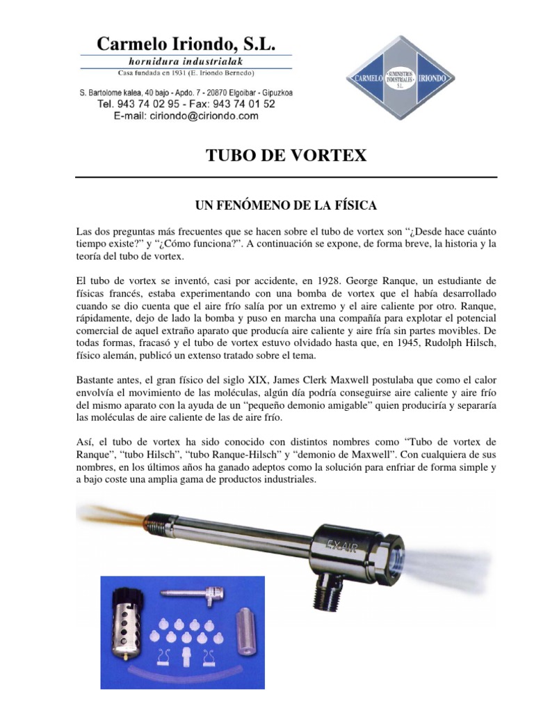 Cómo funciona un tubo de vortex: Una explicación detallada de este ...