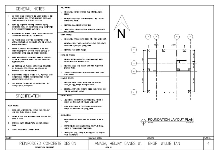General Notes and Specification | PDF
