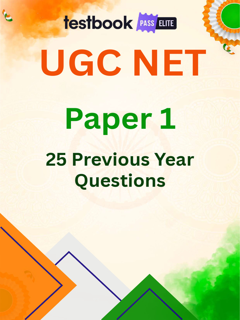 UGC NET Paper 1 Previous Year Questions - Compressed | PDF