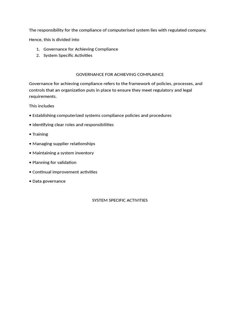 Regulated Company Activity | PDF