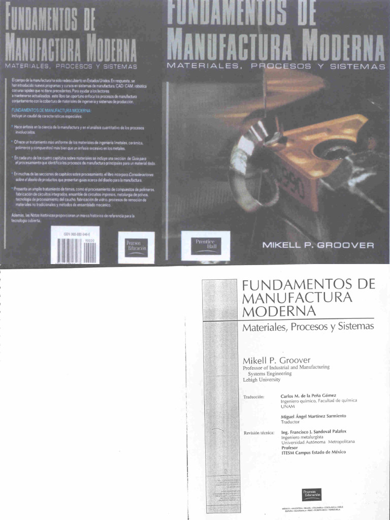 Fundamentos de La Manufactura Moderna-Español | PDF