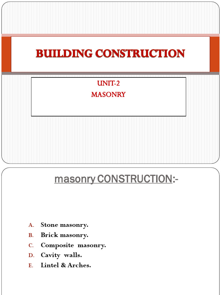 Masonry Lintels Arches and Stairs | PDF | Masonry | Stairs