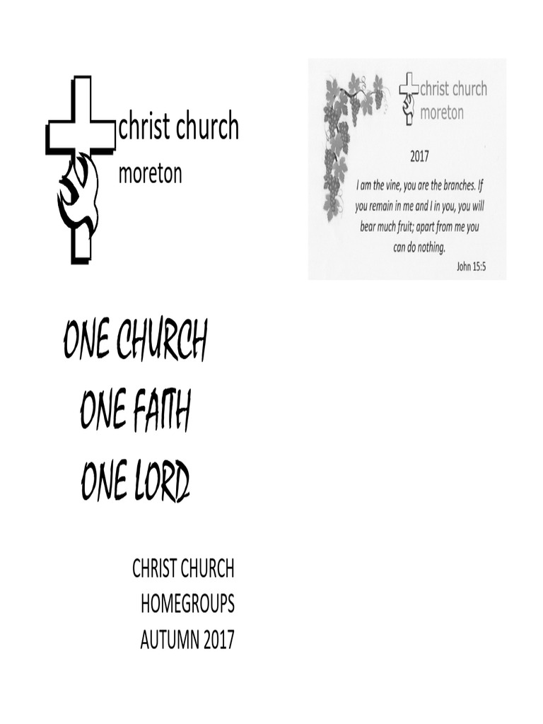 2017 09 One Church One Faith One Lord | PDF | Paul The Apostle | Jesus