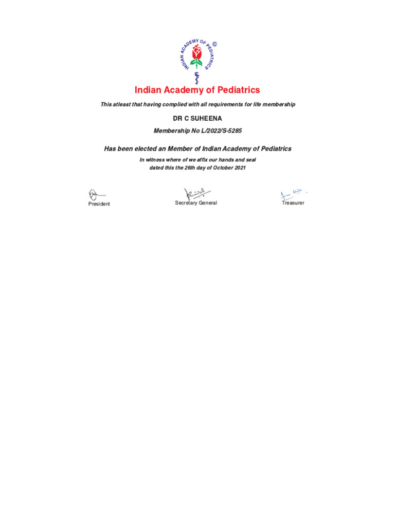 IAP Certificate | PDF