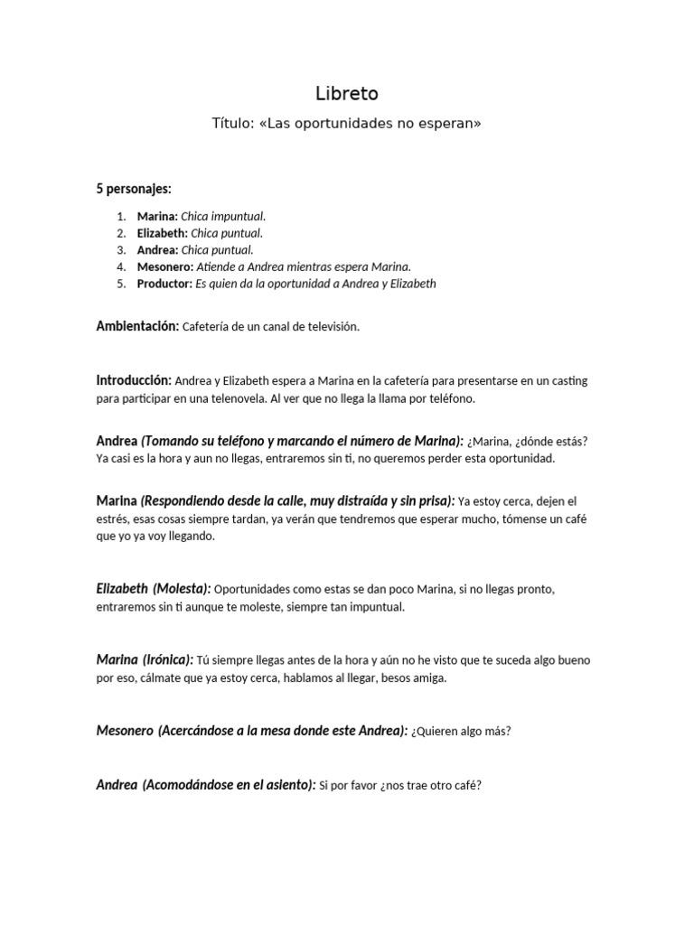 Libreto | PDF