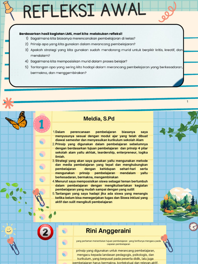 Refleksi Awal Modul 5 Kelas SD Prabumulih 1 | PDF