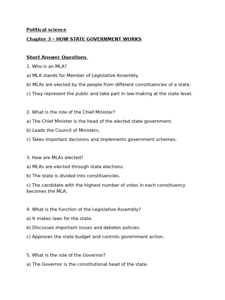 How State Government Works | PDF