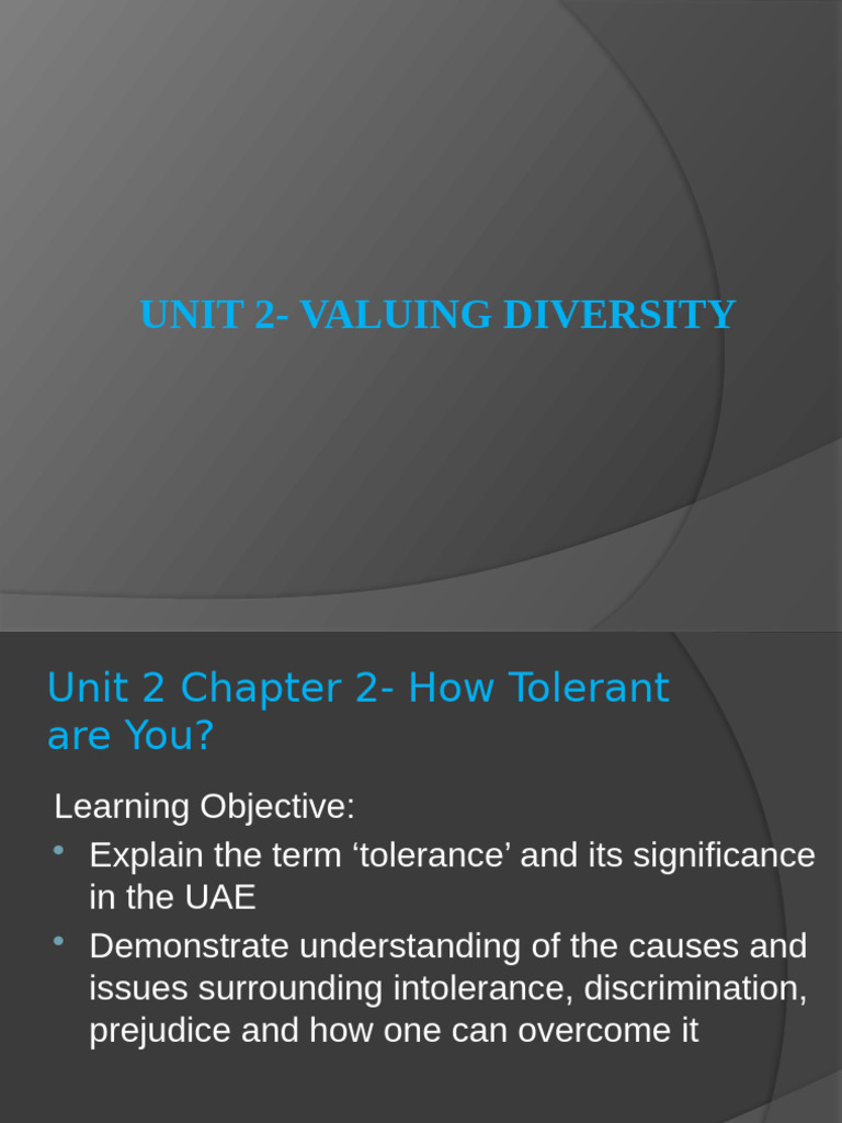 Understanding Tolerance in the UAE | PDF | Toleration | United Arab ...