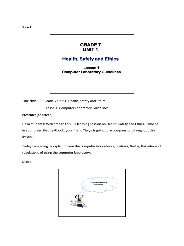 Computer Lab Guidelines for Students | PDF | Computer File | Laboratories
