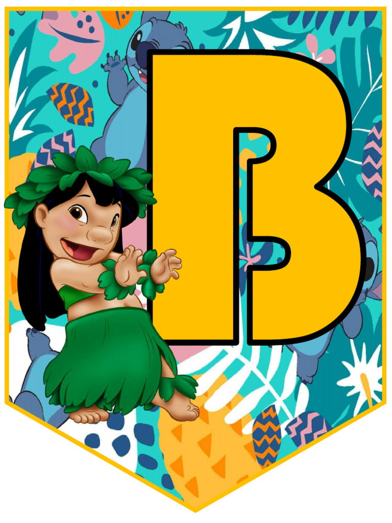 Banner Bienvenidos Stitch | PDF