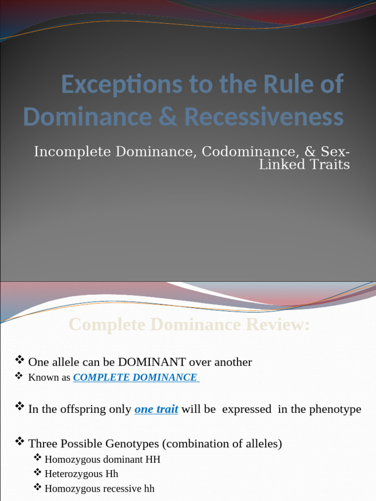 11 Degrees of Dominance | PDF | Dominance (Genetics) | Genotype
