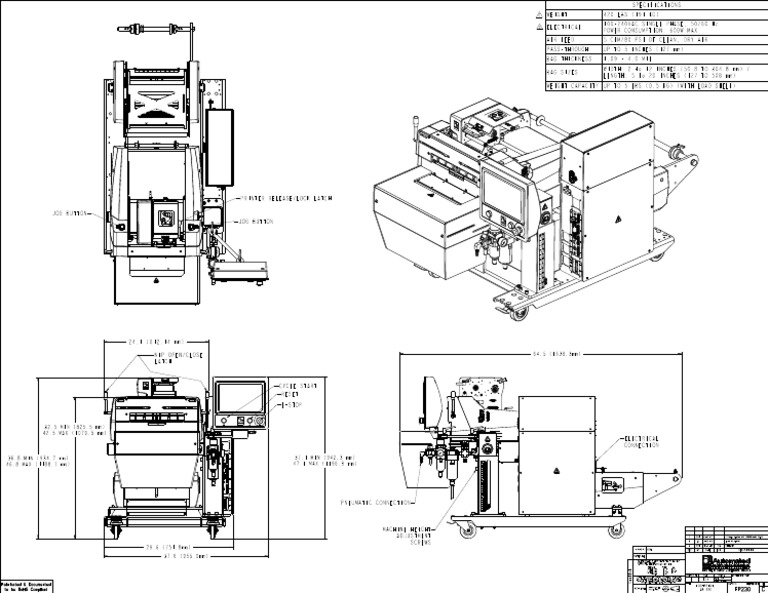 Autobag 550 Footprint Drawing FP2301B PDF | PDF