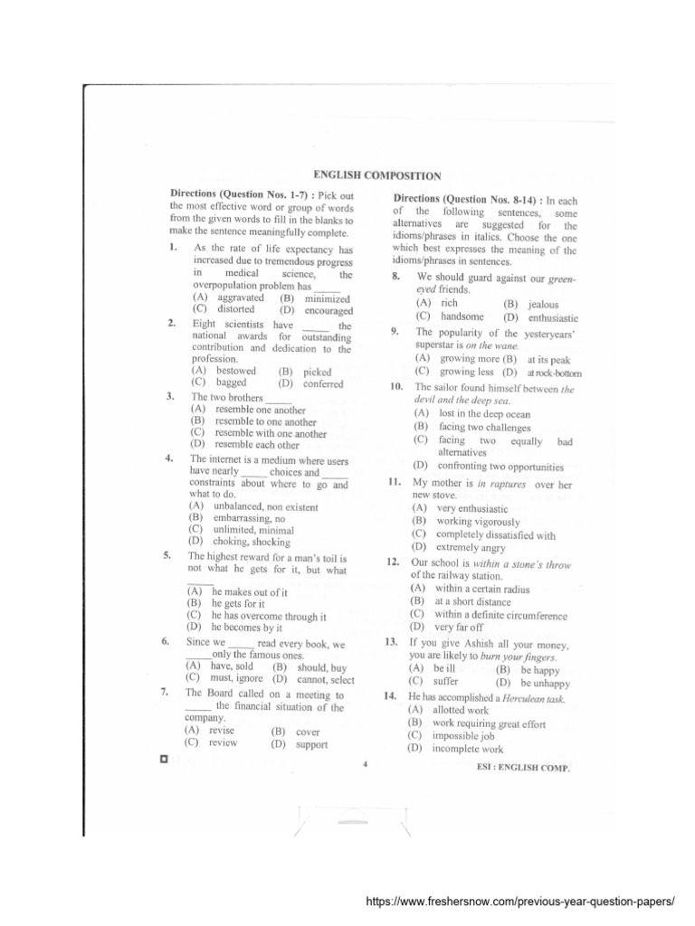 CEERI English Old Paper | PDF